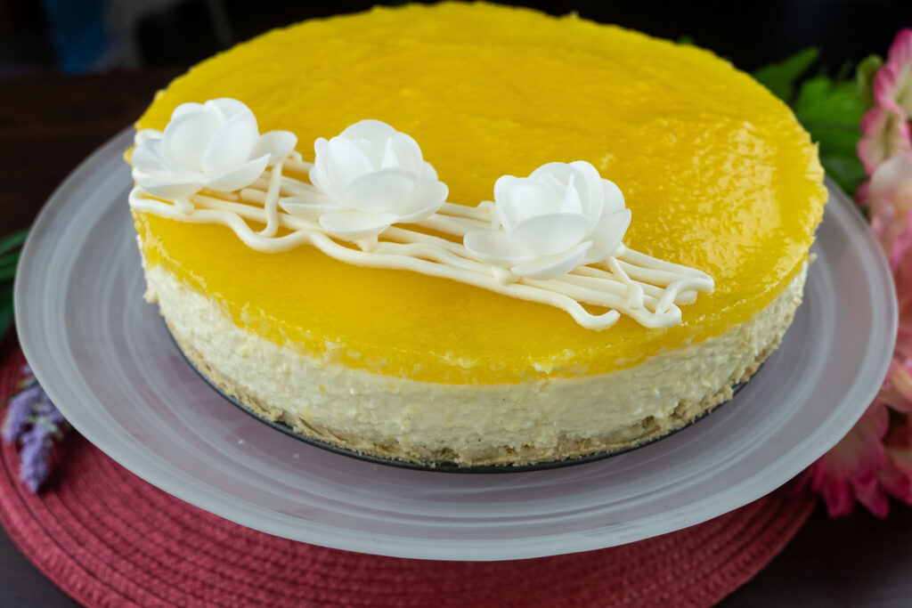 The best mango cheesecake - Que Bien Sabe by Marina